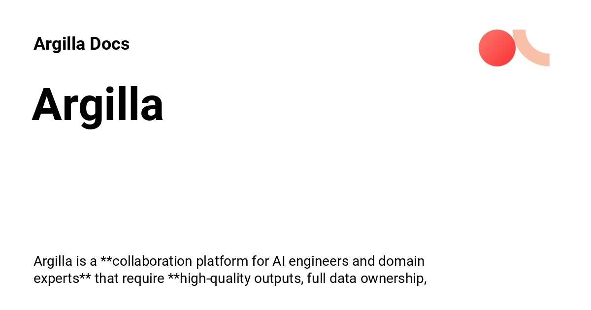 Argilla Docs